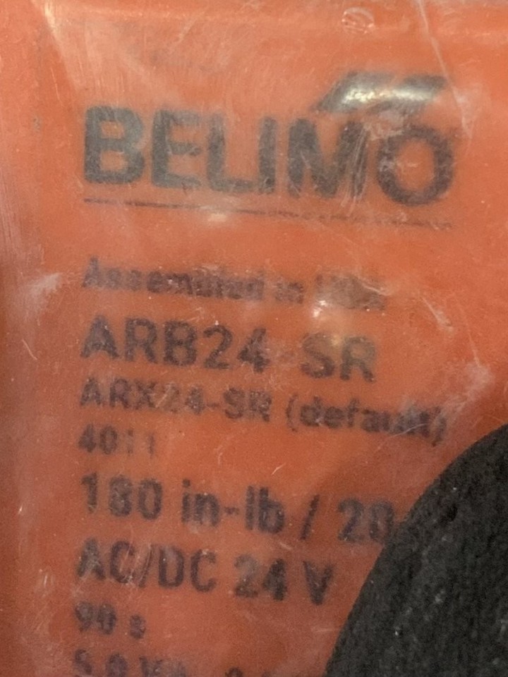(Lot of 2) Belimo ARB24-SR 24V 180 in-lb/20 Nm Valve Damper Actuator ...