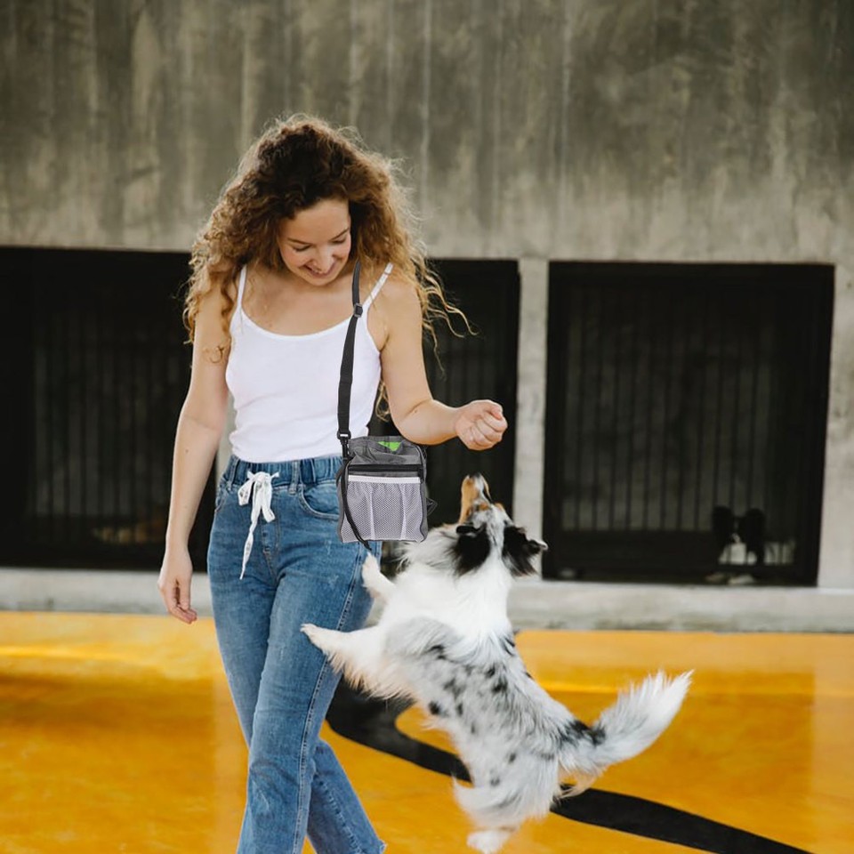 Dog Training Pouch with Hook Cloth Bag for Outdoor Walking Use | eBay ...