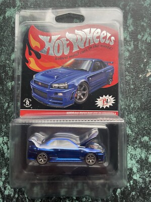 1:64 2018 Hot Wheels RLC NISSAN SKYLINE GT-R R34 Spectraflame blue JDM ...