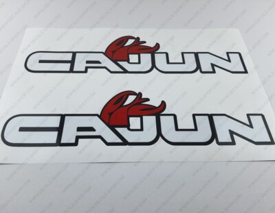 Cajun Bass Boat Decals Stickers Set of 2 | 36" Long