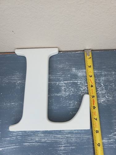 Large “L” White Single Letter-Wall Decoration-Letters/Words Wall ...