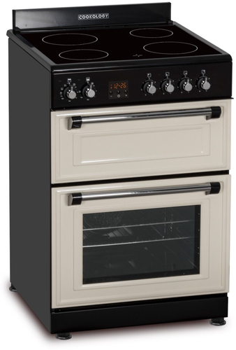 Cookology Retro Electric Cooker 60cm with Ceramic Hob - Cream ...
