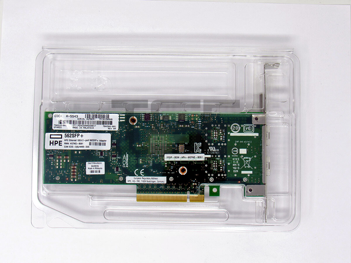 HP 790316-001 784304-001 HP HPE 10Gb 2-port 562SFP+ Ethernet Adapter FH ...