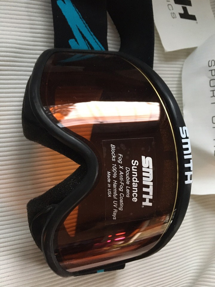 Vintage Smith Fog-X Sundance 1980s Smith-Flex Lens Ski Goggles USA NOS ...