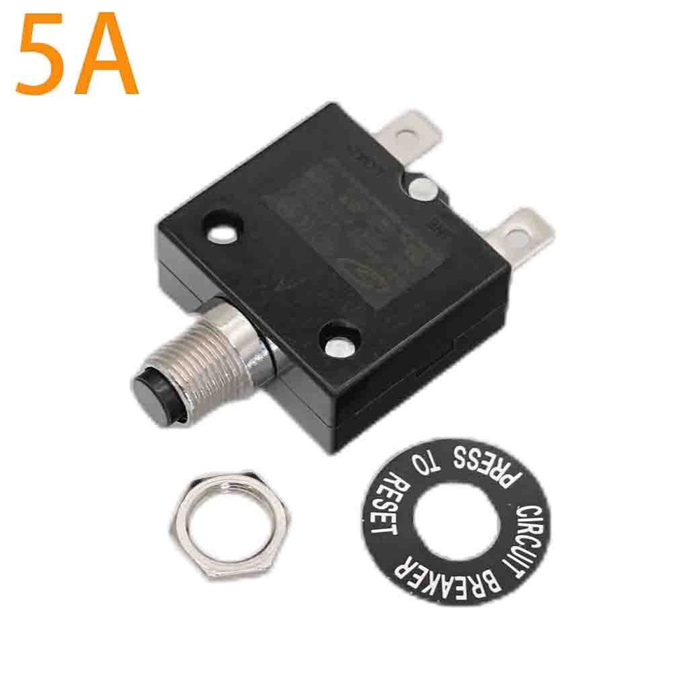 universal 3-50 Amp Push Button Thermal Circuit Breaker 12-50V DC 125 ...