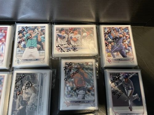 2022 Topps Series 1 Complete Set 1-330 Hand Collated Parallel and ...