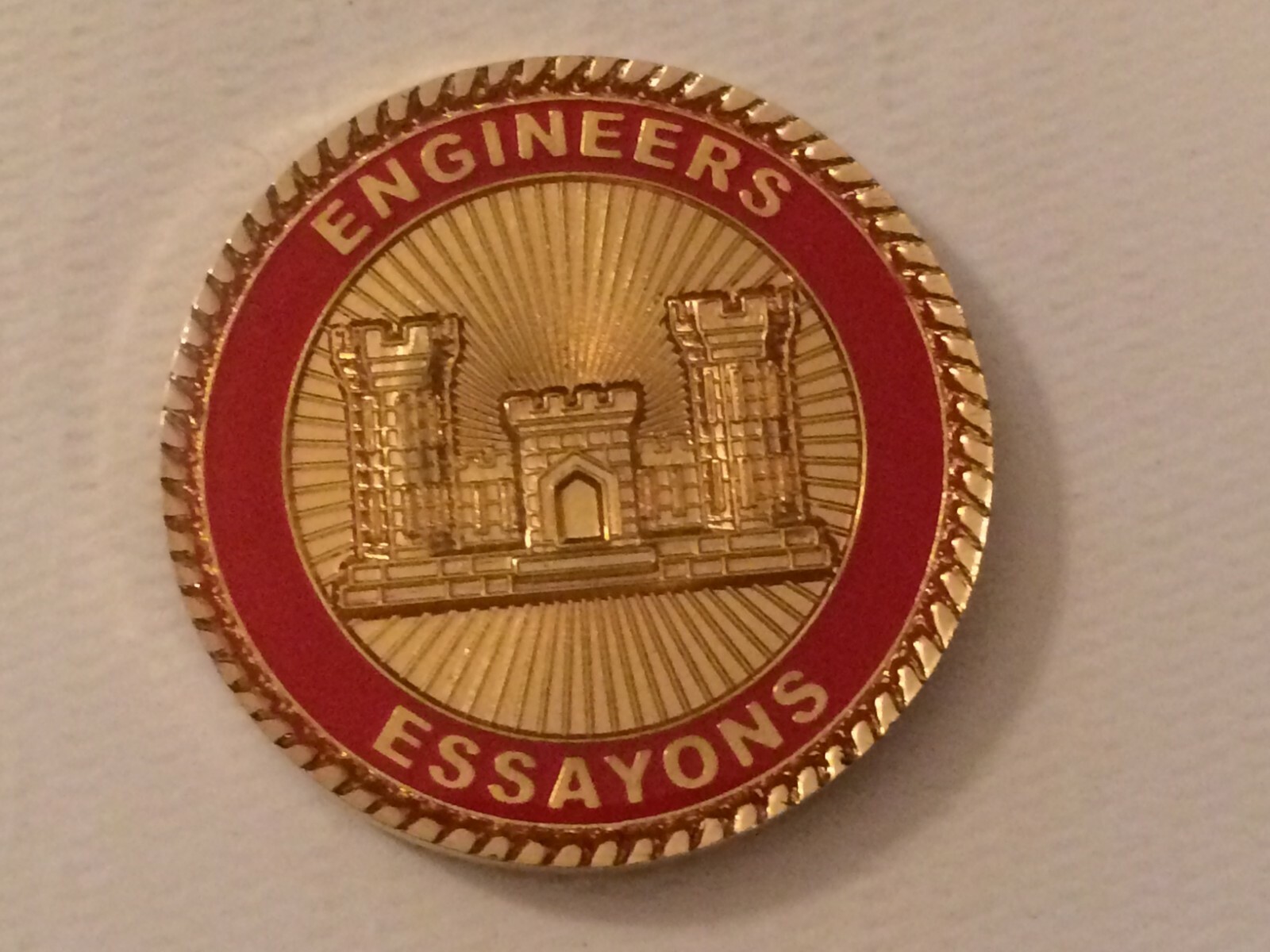 US Army Corps of Engineers ESSAYONS Major Vick Geisen Challenge Coin | eBay