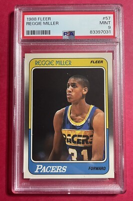 1988 Fleer Reggie Miller Rookie #57 PSA 9 HOF Newly Graded | eBay