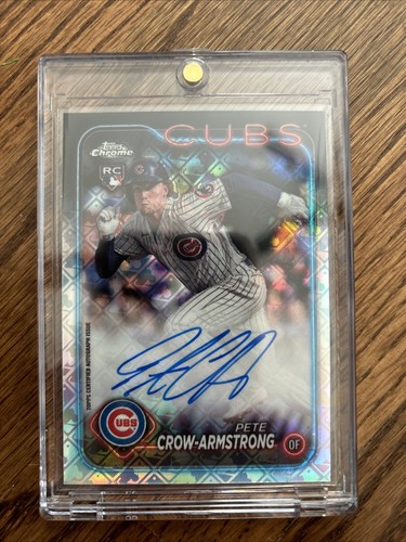 2024 Topps Chrome Logofractor Pete Crow Armstrong RC Auto* | eBay