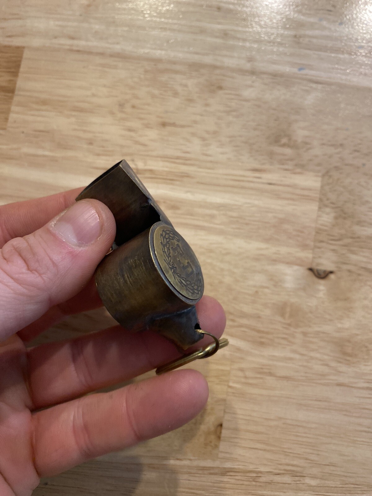 Fireman Fire Department Whistle Western Brass Firefighter Chief Man ...