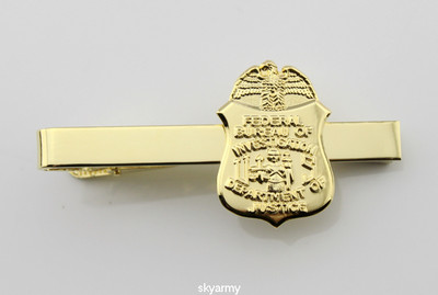 FBI badge pin Tie Clip Tie Clasp Bar | eBay