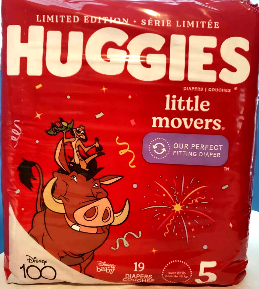 Disney Lion King Huggies Little Snugglers Diapers 19, 5 (27 lb) Limited ...