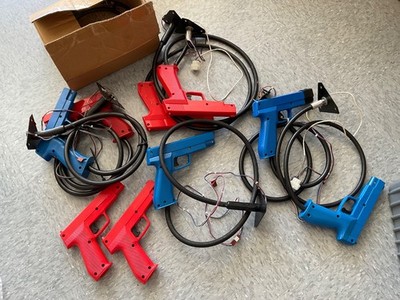 HAPP 45 cal video arcade game light gun lot Area 51 Police Trainer ...