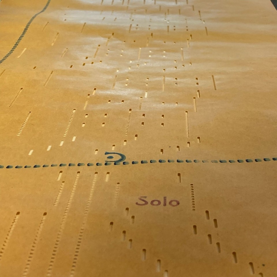 Vintage Player Piano Music Roll - Paper Roll for Player Piano/Pianola ...