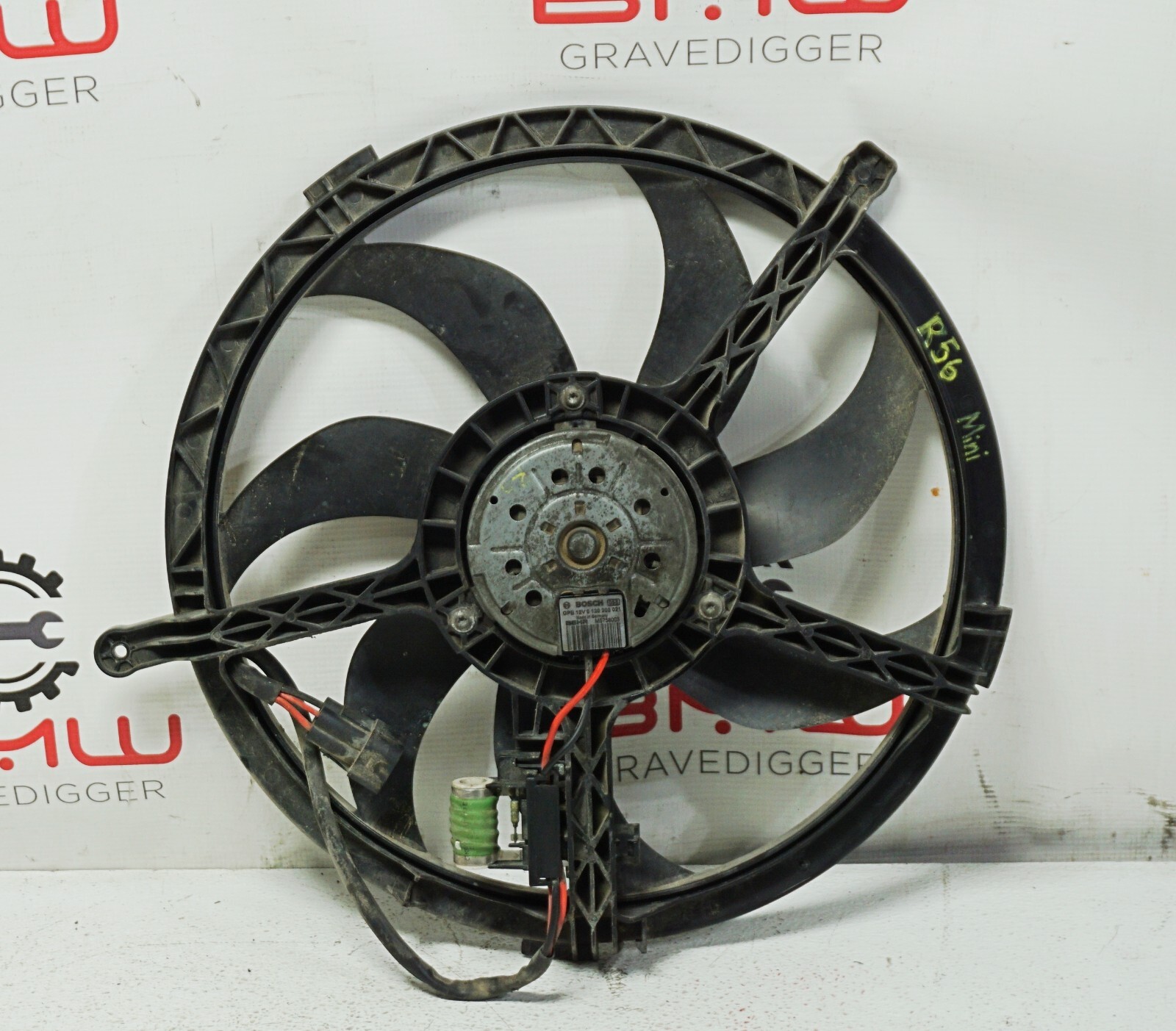 Front Radiator Engine Electric Cooling Fan w/Housing 350W OEM Mini R55 ...