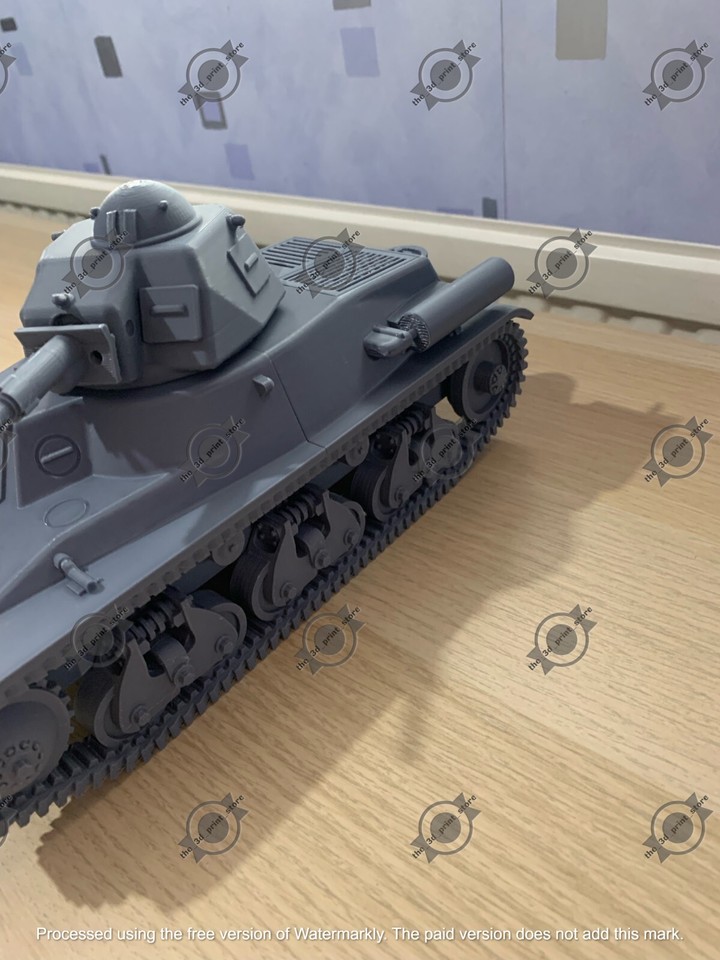 WW2 FRENCH HOTCHKISS H39 LIGHT TANK, 3D PRINTED, MANY SCALES AVAILABLE ...