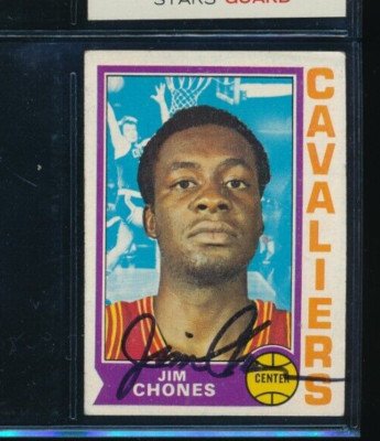 1974 Topps #6 Jim Chones Cleveland Cavaliers Signed Autograph (EW4 ...