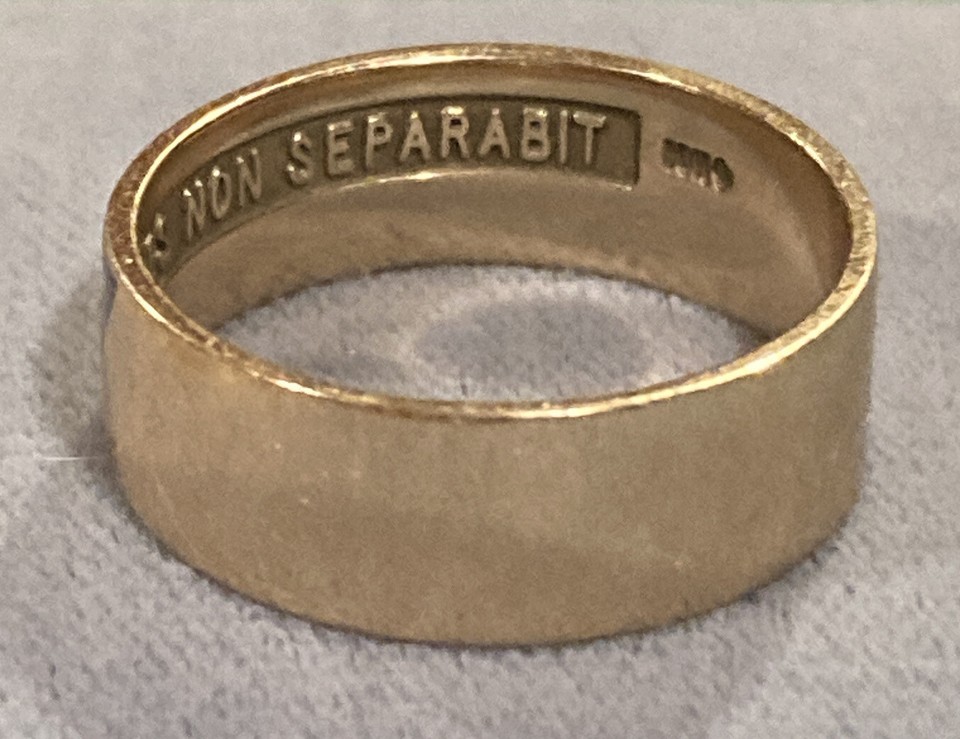 10K Yellow Gold Scottish Rite Masonic Ring Virtus Junxit Mors Non ...