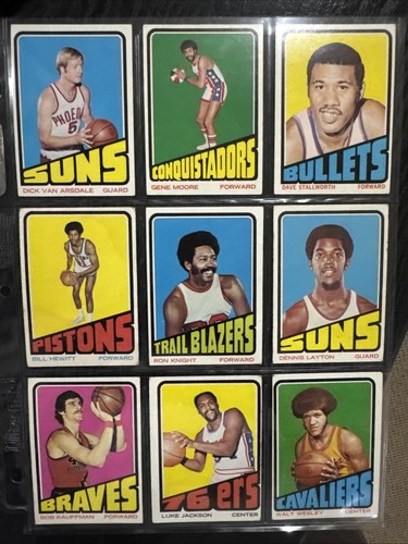1972-73 TOPPS BASKETBALL 9 CARD LOT. | eBay