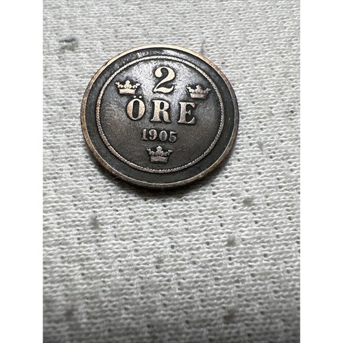 1905 SWEDEN 2 ORE COIN KM 746 Z1599 | eBay
