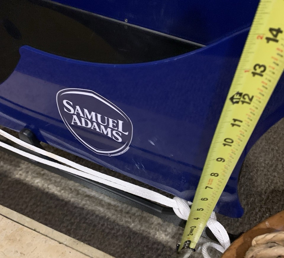 Samuel Adams Beer Plastic Blue Sled Display Rare Find Advertising ...