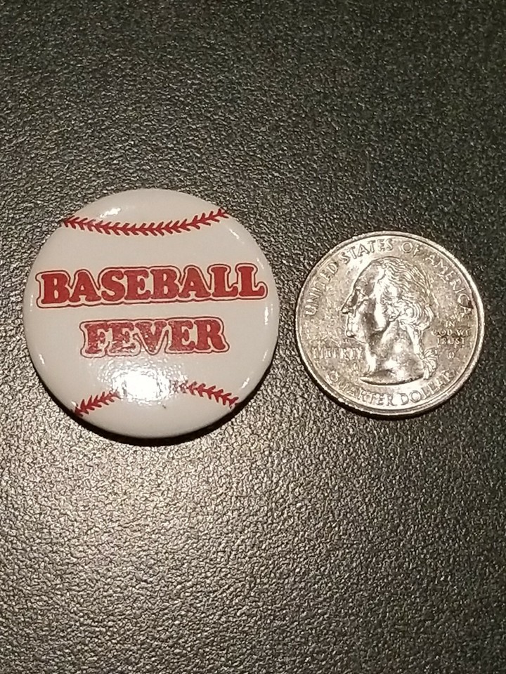 Vintage Baseball Fever BASEBALL Lover Sporting Pinback | eBay