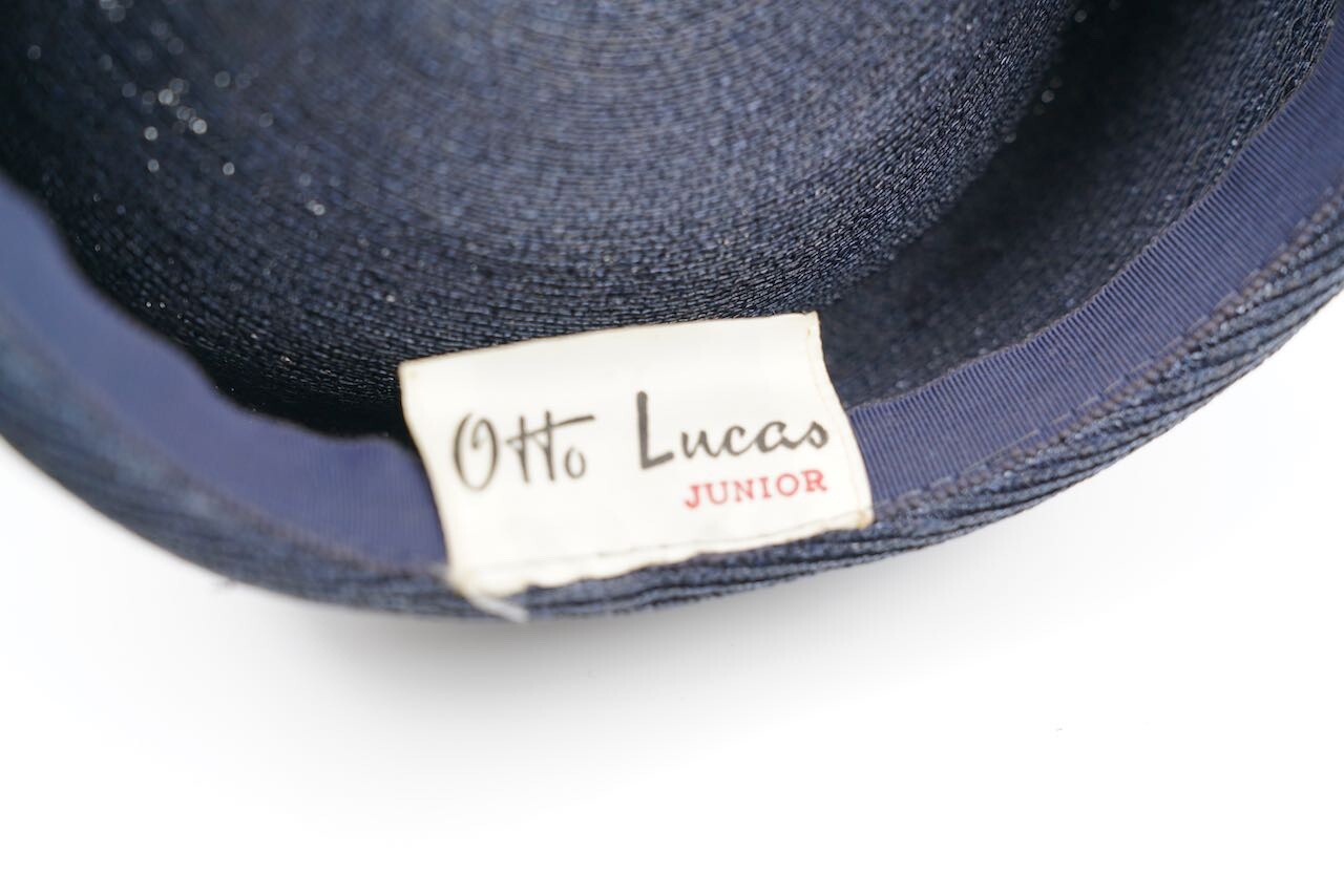 1960's Otto Lucas Junior Black High Fashion Hat - Gem