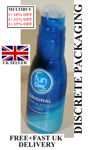FUN TIME 75ML FLAVOURED LUBE LUBRICANT WATER BASED GEL EDIBLE SEX AID ...