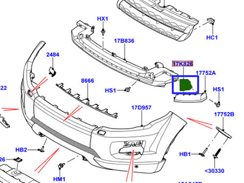 GENUINE LAND ROVER BUMPER RETAINER NUT RANGE ROVER LR2 EVOQUE SET 2 ...