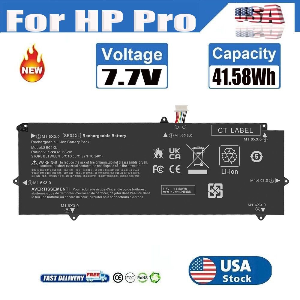 SE04XL Battery for HP Pro X2 612 G2 Series 860708-855 860724-281 HSTNN ...