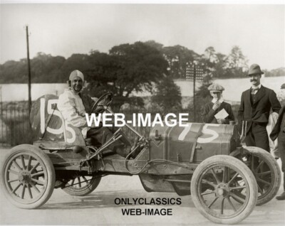1908 FRENCH RACE CAR 8X10 PHOTO DRIVER HORSE JOCKEY UNIFORM AUTO RACING ...