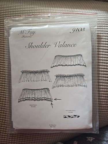 M'Fay Patterns #9103 Shoulder Valance" So Beautiful Sew Easy " Uncut ...