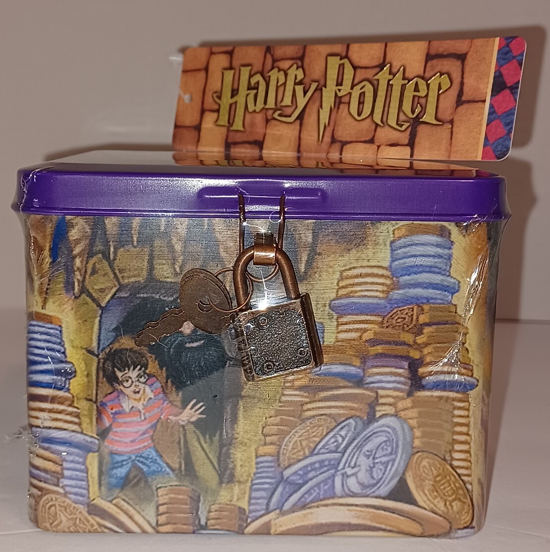 Harry Potter the sorcerer's stone Gringotts Wizarding Tin Coin Bank ...