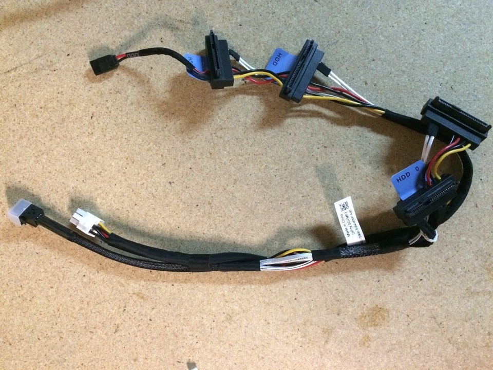 DELL POWEREDGE T130 PERC H330 SAS CABLE + HDD LED CABLE D2M62 T3D32 ...