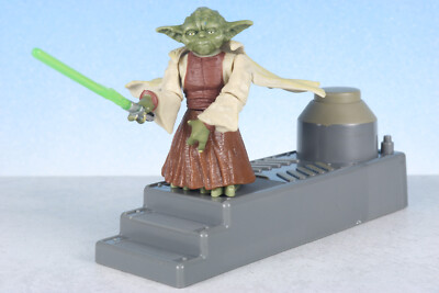 Star Wars Revenge of The Sith YODA Spinning Attack Action Figure # 26 ...