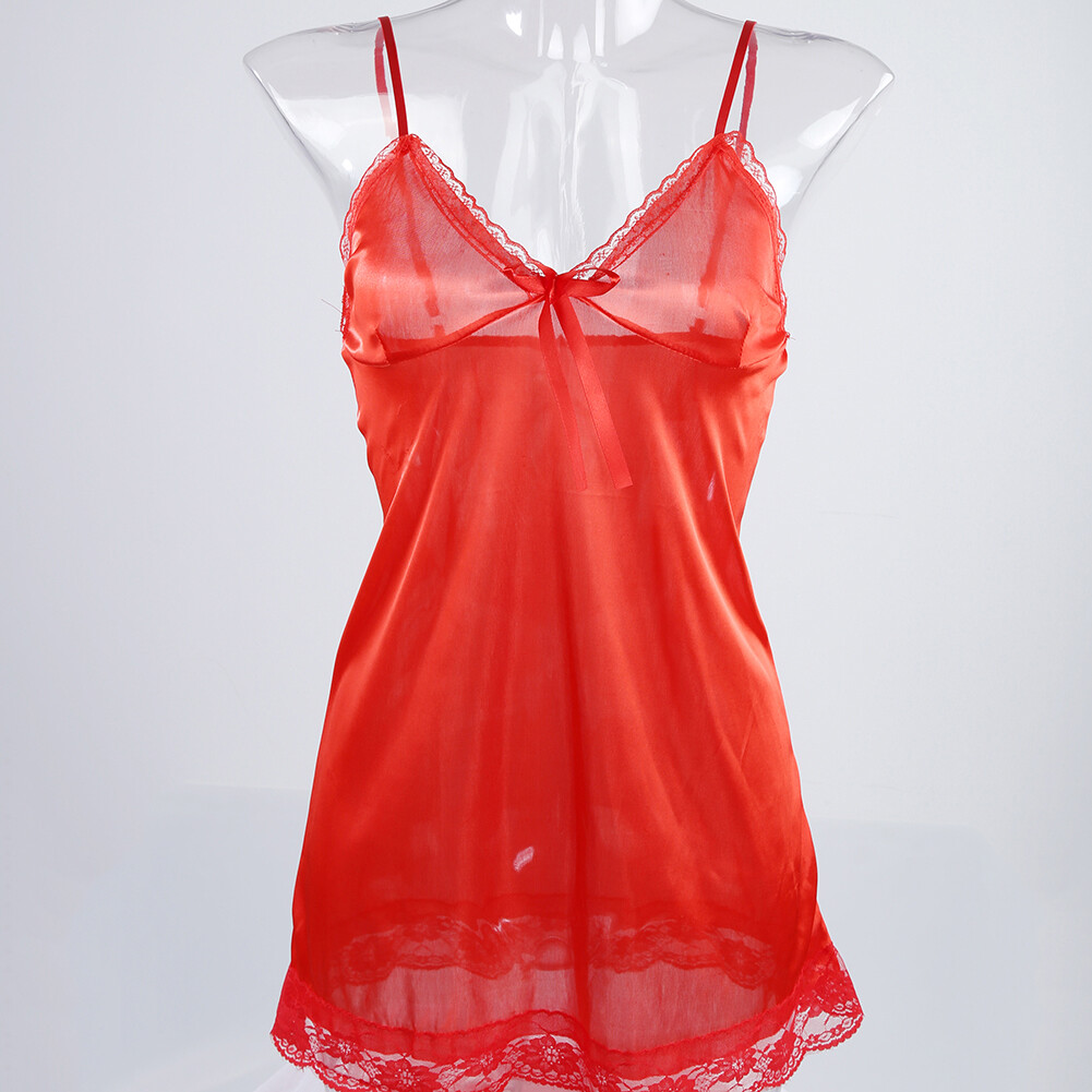 Womens Sexy Lace Lingerie Babydoll G-String Underwear Sleepwear Dress ...