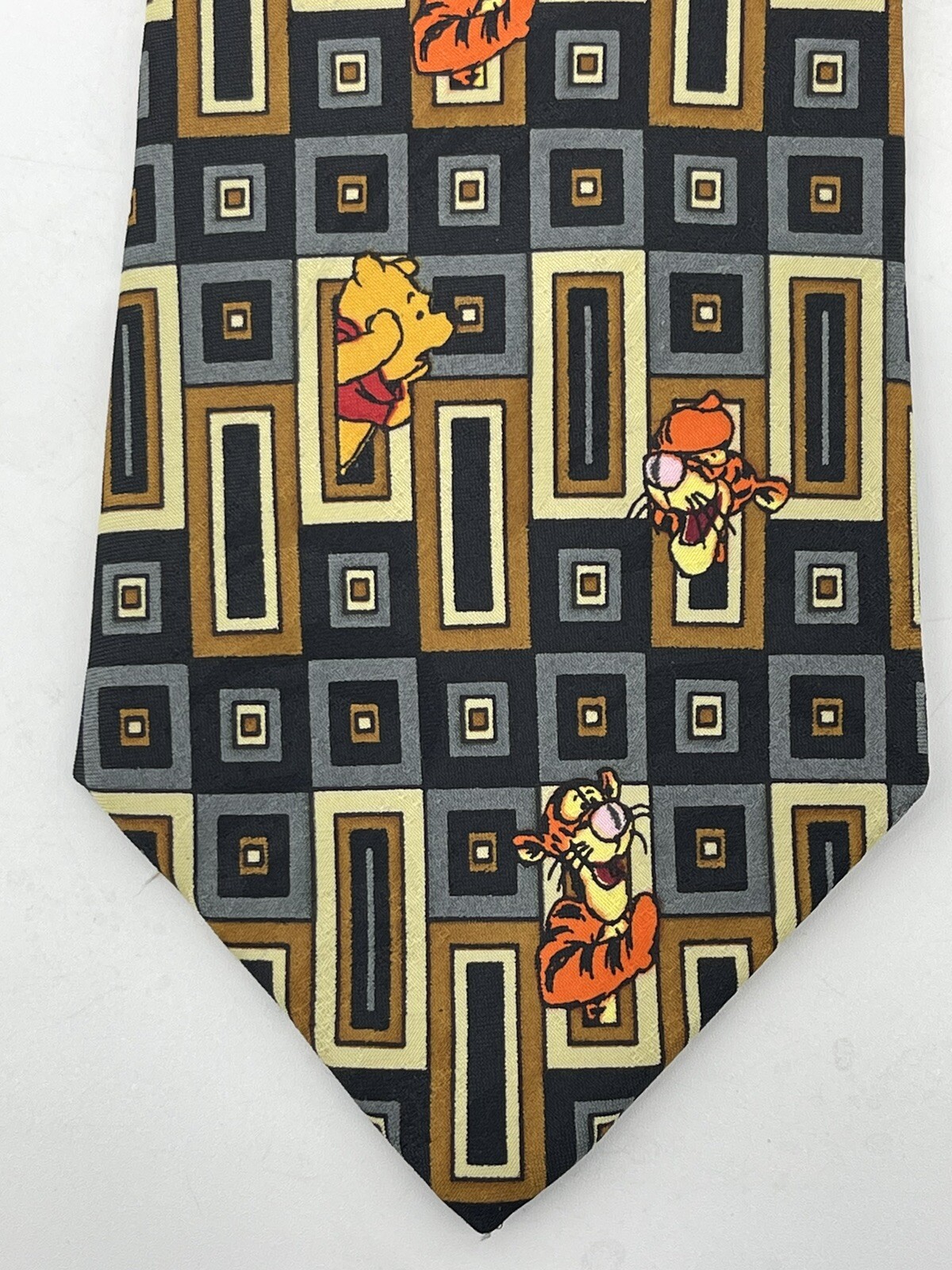 Vintage Disney Winnie The Pooh & Tiger Tie Necktie Gr… - Gem