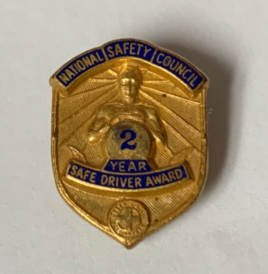 National Safety Council 2 Year Safe Driver Award Lapel Hat Pin | eBay