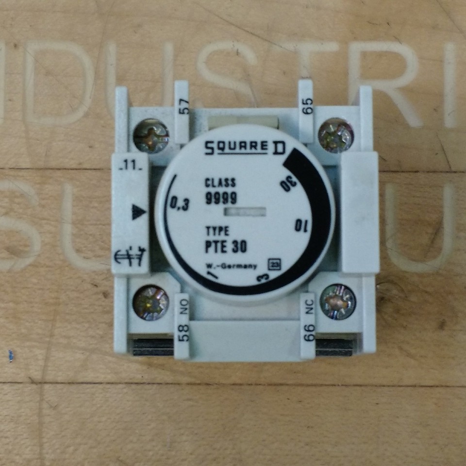 Square D 9999 PTE 30 Pneumatic Timer Attachment, 16 AMP, 660 VAC - NEW ...