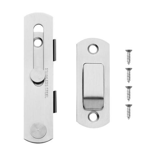 Door Latch Gate Latches Outdoor Safety Stainless Steel Buckle Lock | eBay
