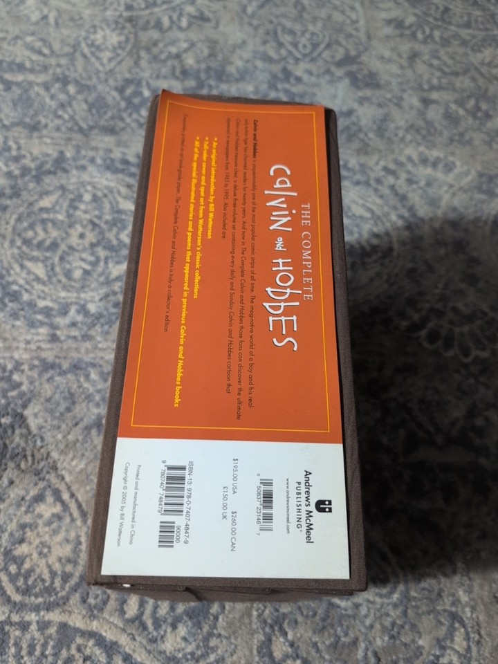 The Complete Calvin and Hobbes Hardcover Box Set 3 Volume Bill ...