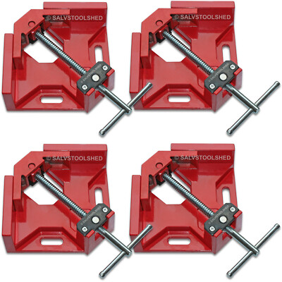 4 x Corner Clamps Mitre Clamp Right Angle Wood Working Timber Welding ...