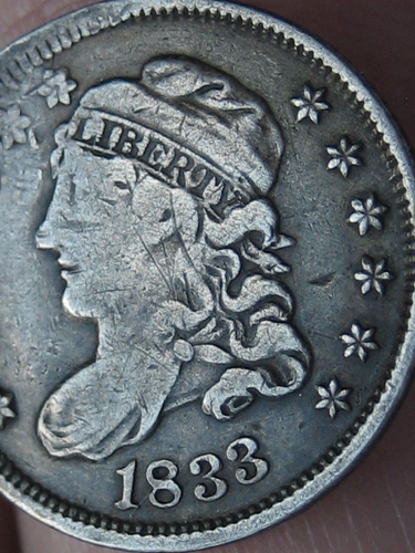 1833 Silver Capped Bust Half Dime, VF Details | eBay