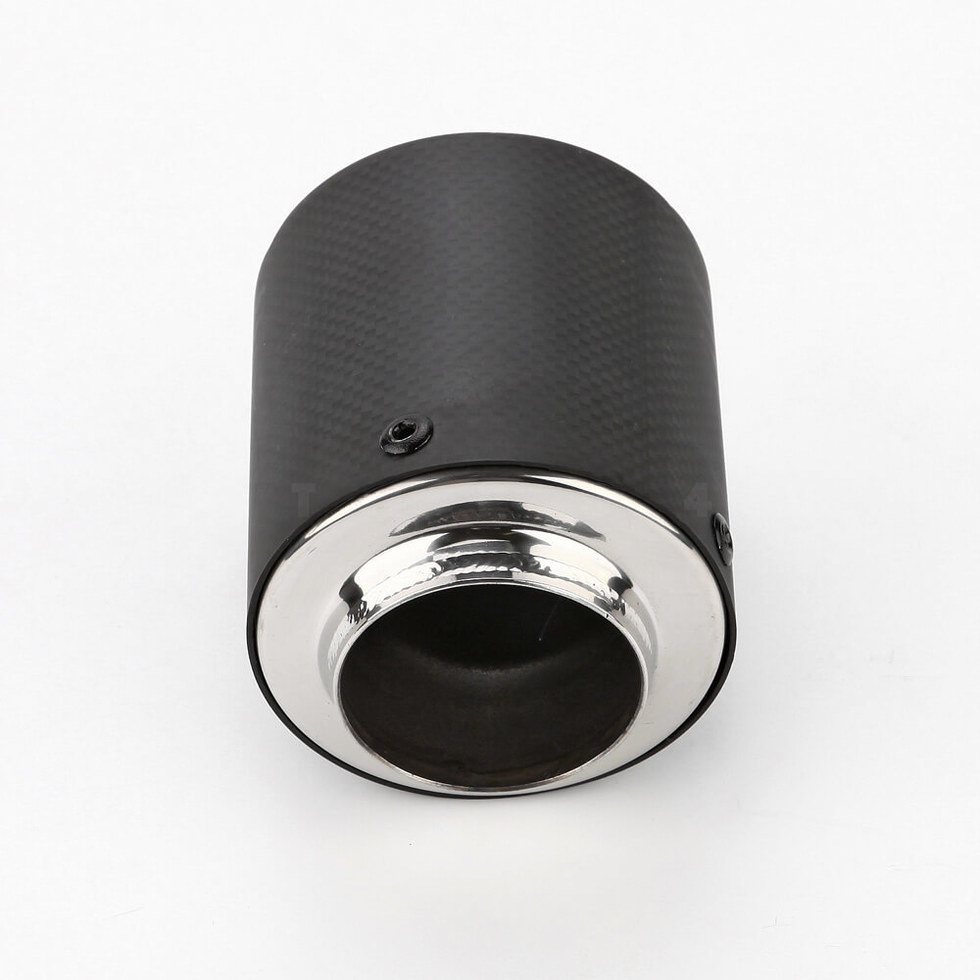 Carbon Fiber Exhaust Tip 2 inch Inlet Stainless Steel Weld-on Straight ...