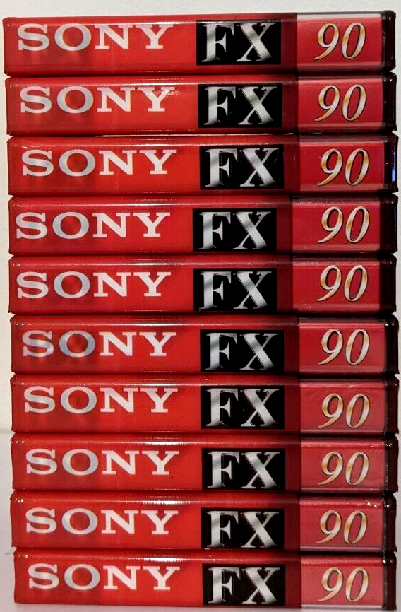 Sony FX 90 C-90FX1C - 10 PACK - 90 Min Blank Audio Cassette Tape - New ...
