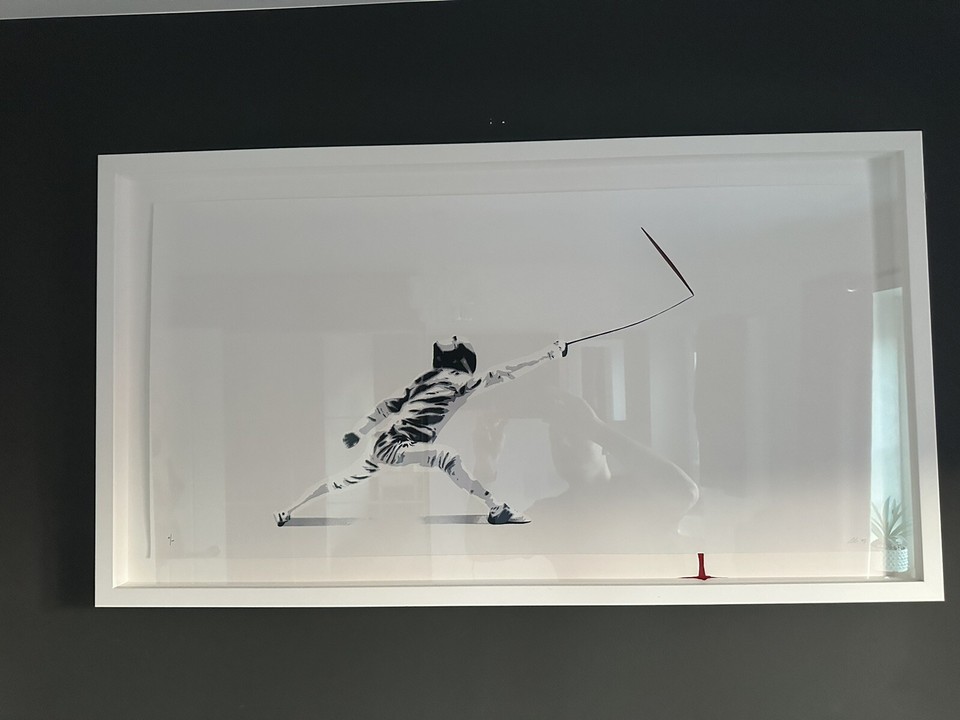 Kunstrasen Artwork Fighting A Blank Paper Signed And Numbered Custom ...