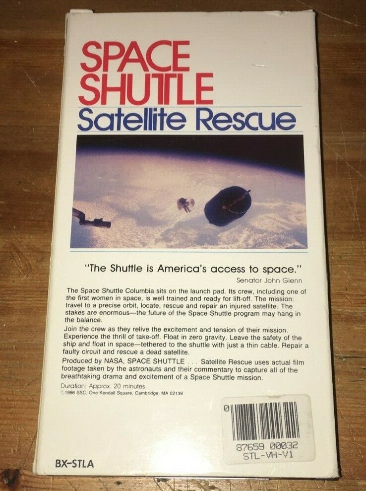 NASA Space Shuttle - Satellite Rescue (1986 VHS Video) + FREE DVD ...