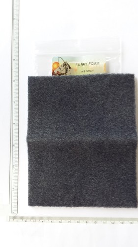 Fly Tying Synthetics " FURRY FOAM " Large Patch #18 GRAY Dry Flies | eBay