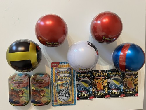 Pokemon TCG "Premier" Pokeball Tin (Factory Sealed) Mystery Coin Cards ...
