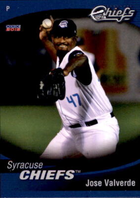 2015 Syracuse Chiefs Choice 24 Jose Valverde Dominican Republic DR ...